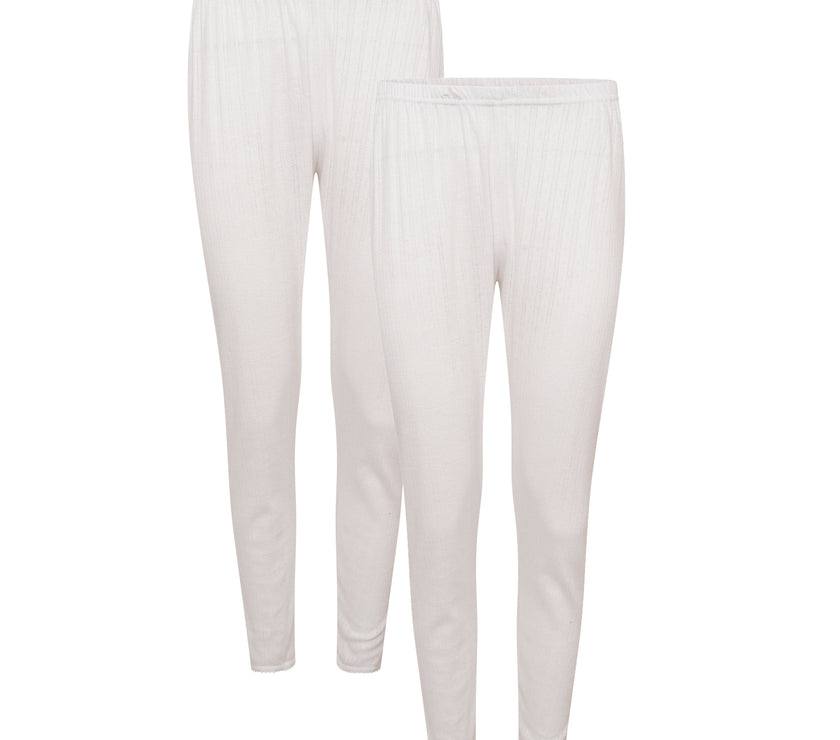 Heatwave Thermalwear Women's Thermal Long Janes Base Layer Pants 2 Pack ...