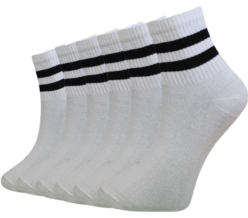 Sock Stack Women's Short Sports Socks 6 Pairs Crew Length Moisture ...