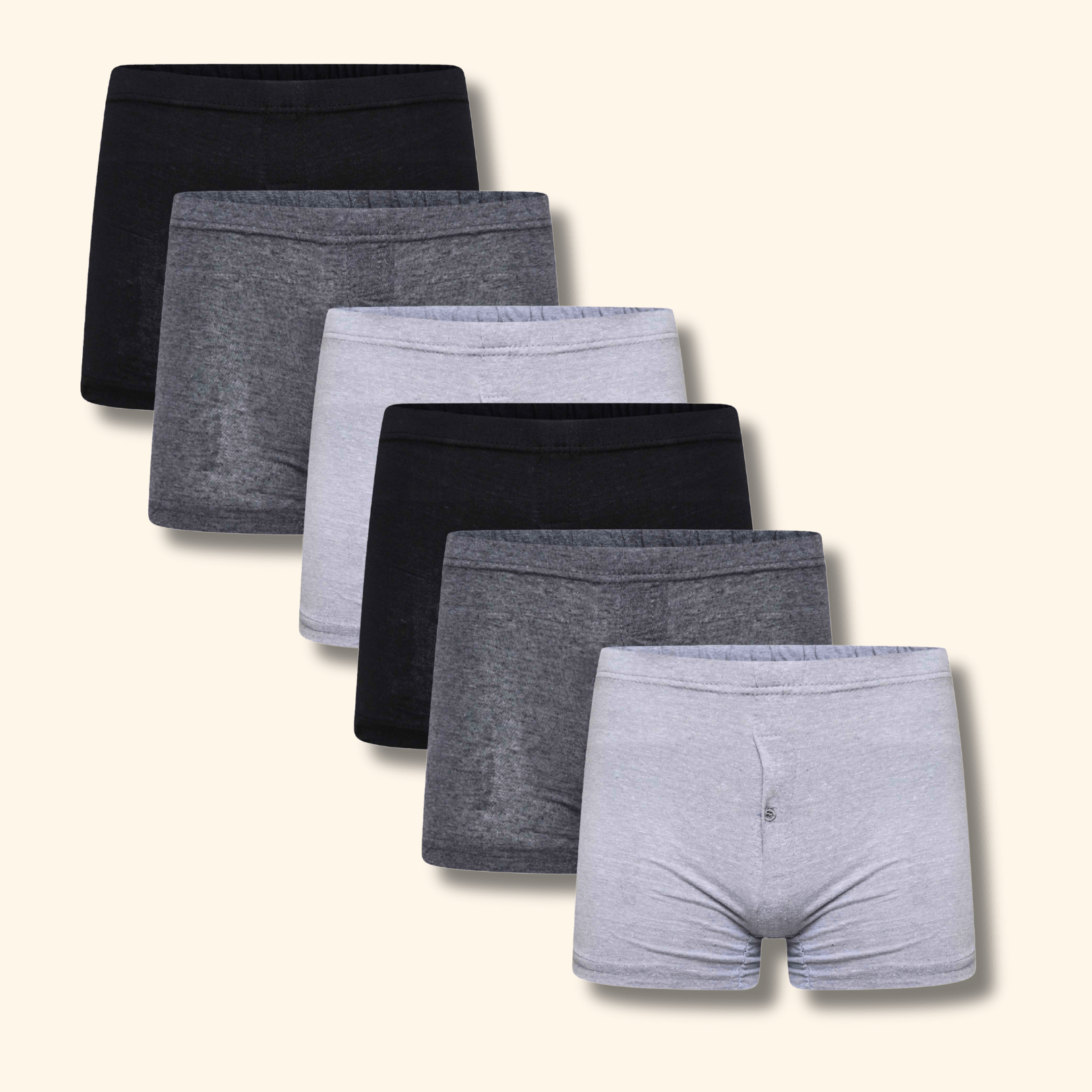 Pack Of 6 Mens Jersey Boxer Shorts Cotton Rich Classic Fit Breathable ...